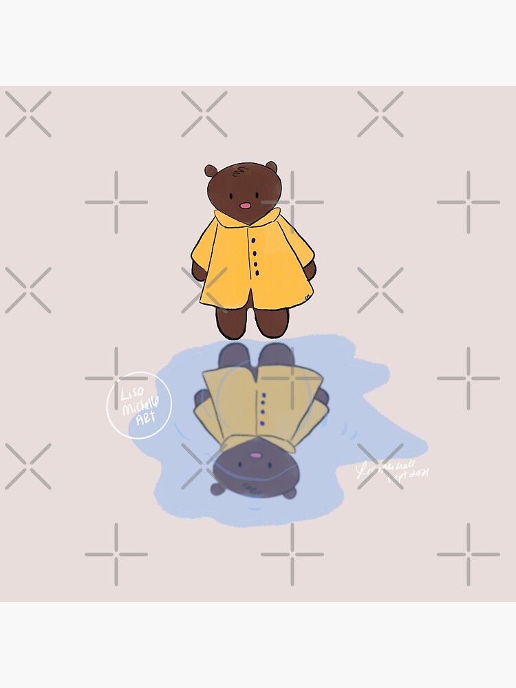 "rainy day bear" Poster for Sale by LisaMichelleArt | Redbubble
