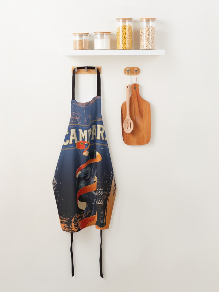 "Campari Vintage Orange Peel Distressed Design Type 2" Apron for Sale ...