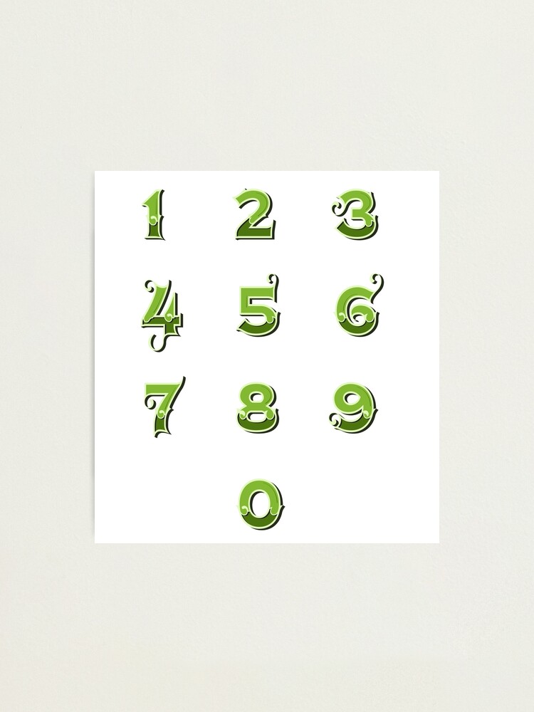 "Numberblocks Playfull Green Stickers" Photographic Print by ...