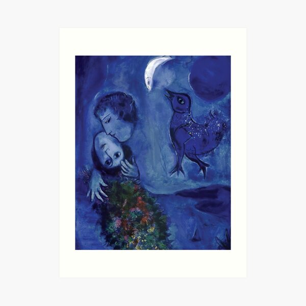 "Marc Chagall Blue Landscape 1949" Art Print for Sale by monikasankt3 ...