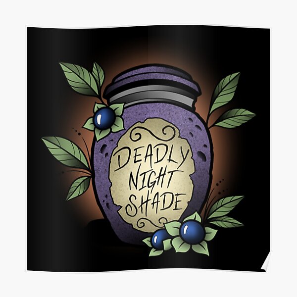 "Nightshade" Poster for Sale by Tordahl | Redbubble