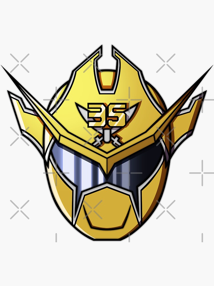 "S.HERO (SUPER TWOKAIZER) HELMET" Sticker for Sale by ryukikento ...