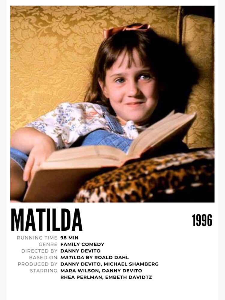 "Matilda Movie Poster Ii Sticker" Sticker for Sale by alvinaryan ...