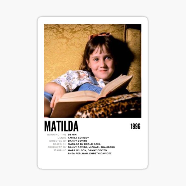 "Matilda Movie Poster Ii Sticker" Sticker for Sale by alvinaryan ...