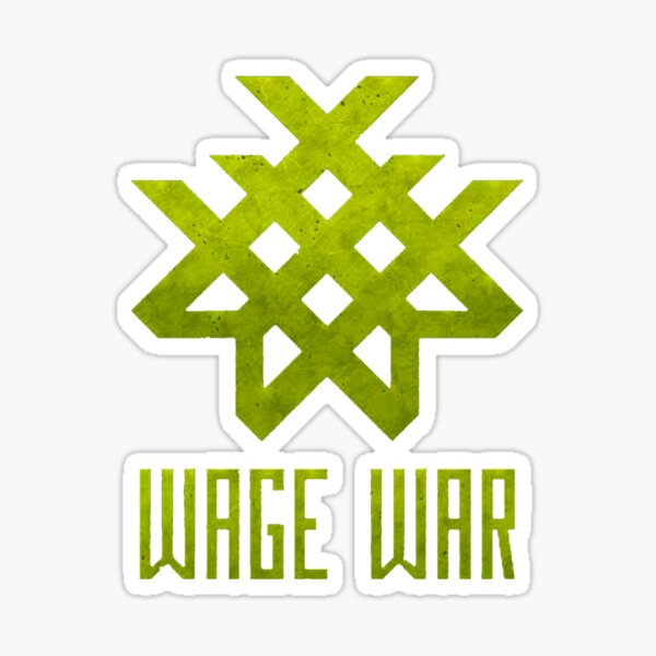 "wage war best of logo " Sticker for Sale by miredchll | Redbubble