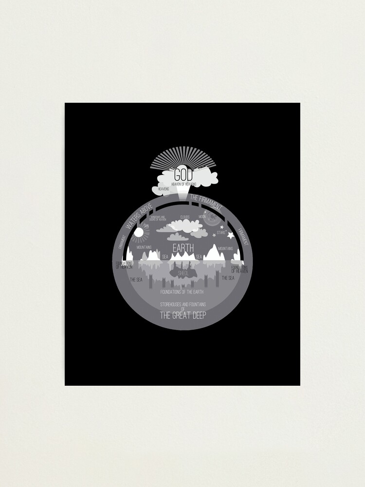 "Ancient Hebrew Firmament Flat Earth" Photographic Print by JakeRhodes ...