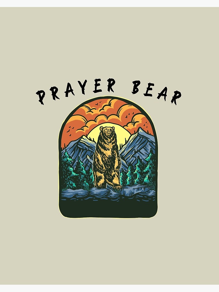 "Prayer Bear" Art Board Print for Sale by Krypto-Gospel | Redbubble