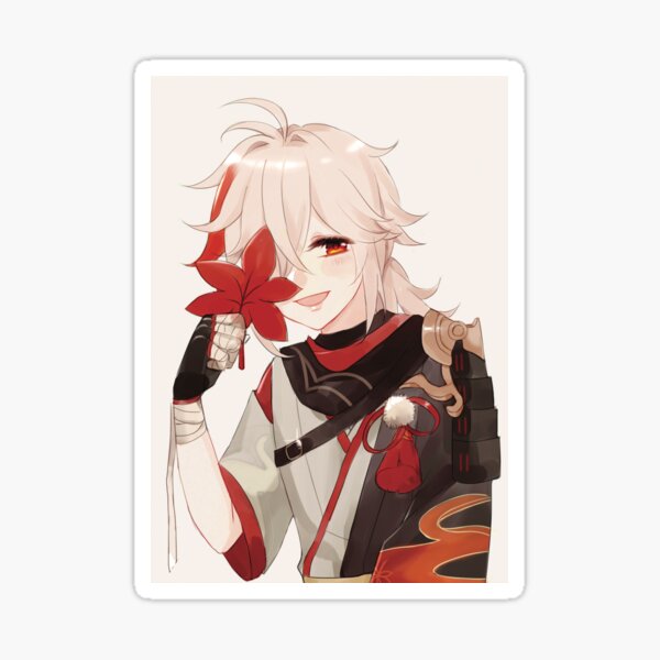 "Genshin Impact Kazuha " Sticker for Sale by jerrieart | Redbubble
