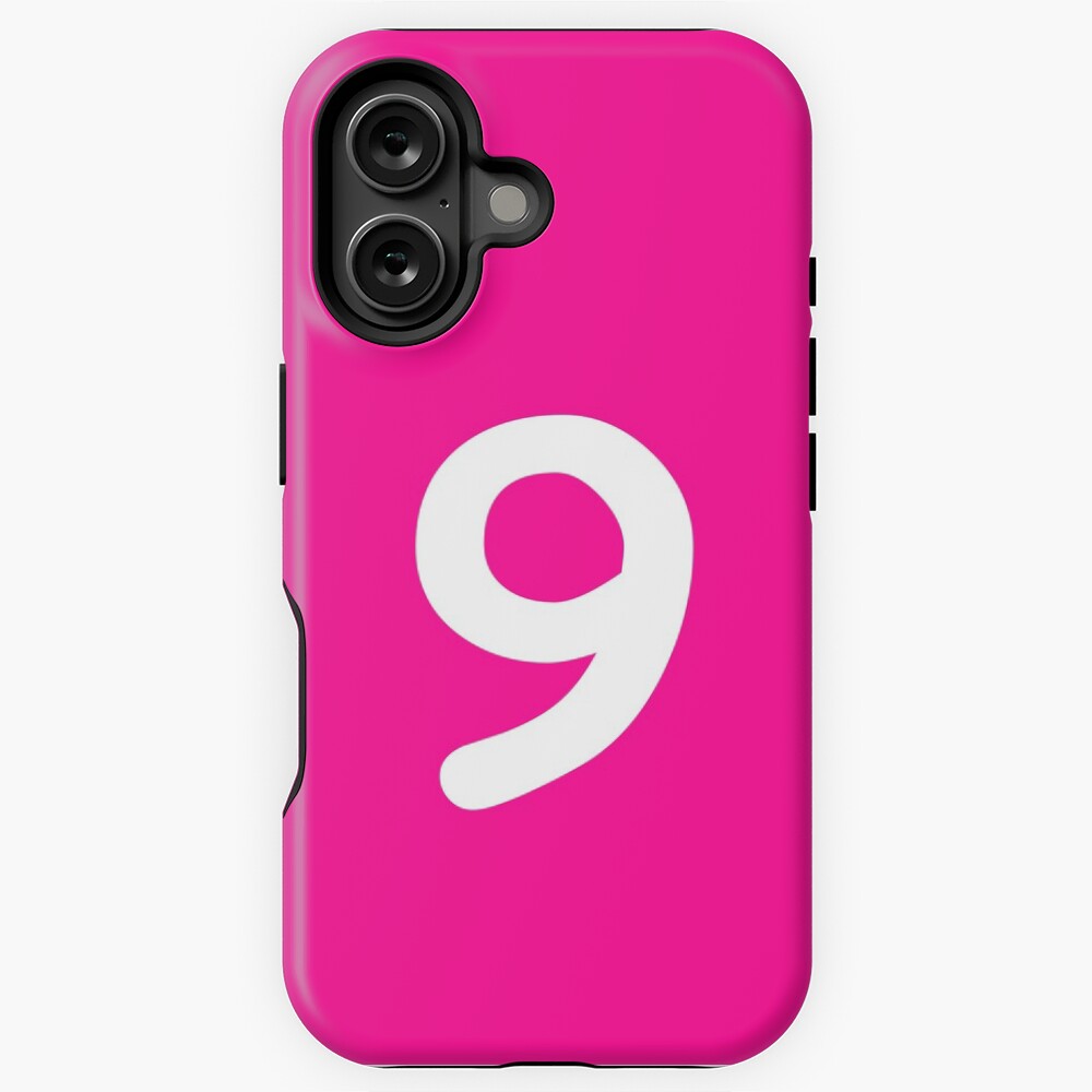"Pink Number 9 Nine Funny Birthday Gift" Sticker for Sale by Shariss ...