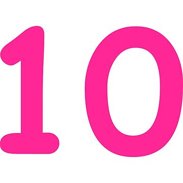 Lámina fotográfica for Sale con la obra «Rosa número 10 diez regalo de cumpleaños divertido» de ...