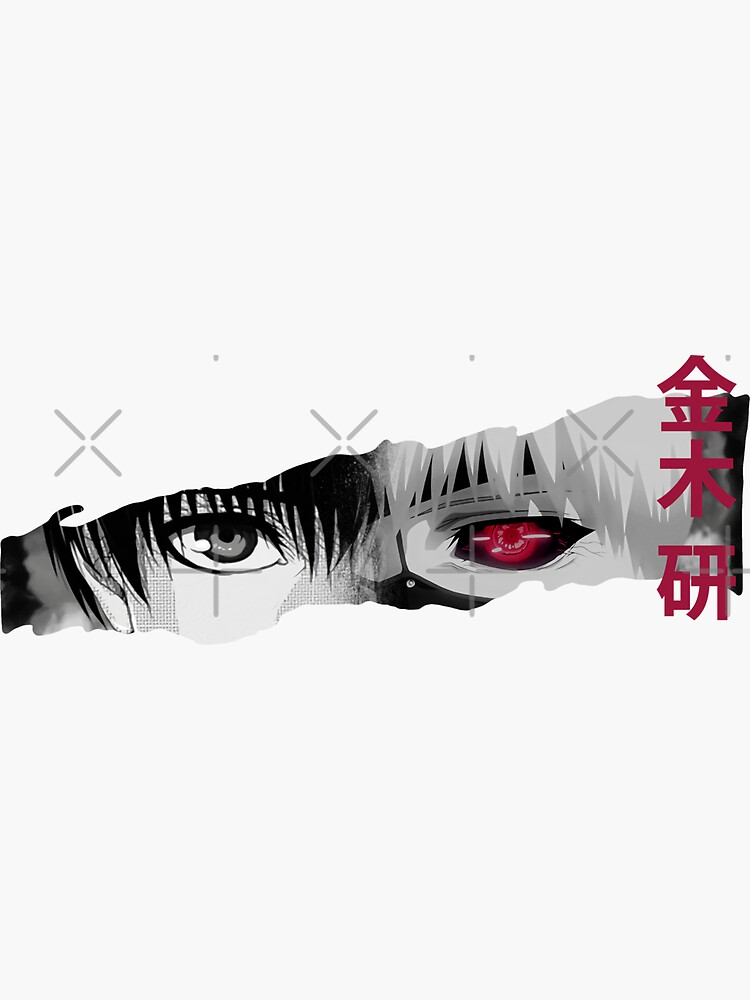 "Ken Kaneki - Tokyo Ghoul" Sticker for Sale by Eavel | Redbubble