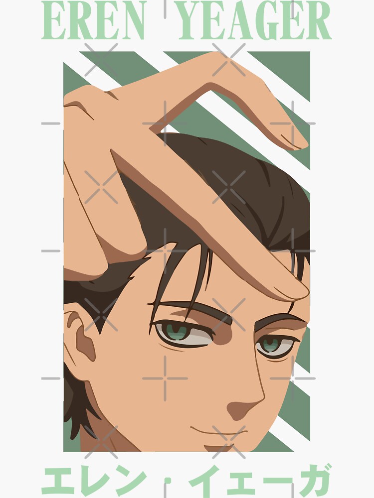 "Eren Yeager Half Heart Hand" Sticker for Sale by barts48 | Redbubble