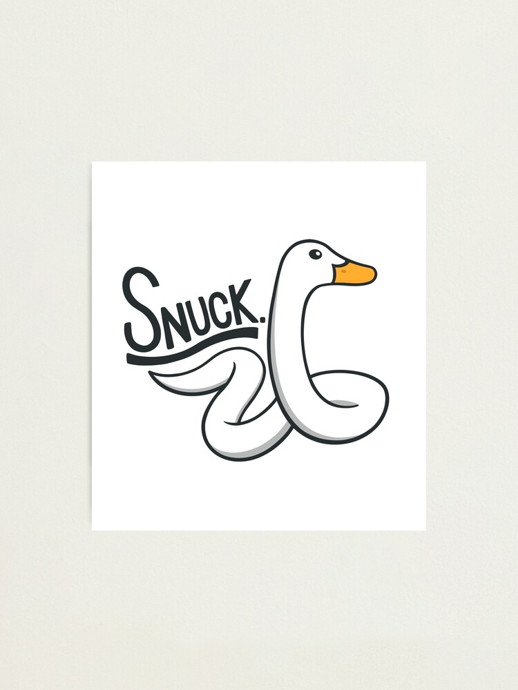 Fotodruck for Sale mit "Snuck lustiges Schlangen-Enten-Design" von Sam ...