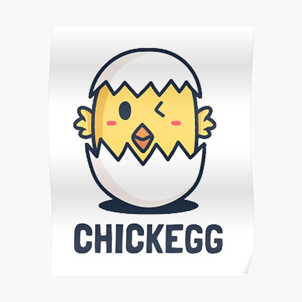 "Chicken Egg" Poster for Sale by HCAdesing | Redbubble