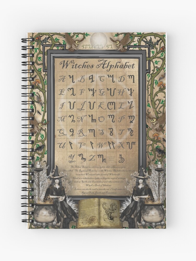 "Witches Alphabet" Journal for Sale by magicalartz | Redbubble