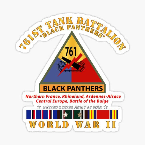 "Army - 761st Tank Battalion - Black Panthers w SSI Name Tape WWII EU ...