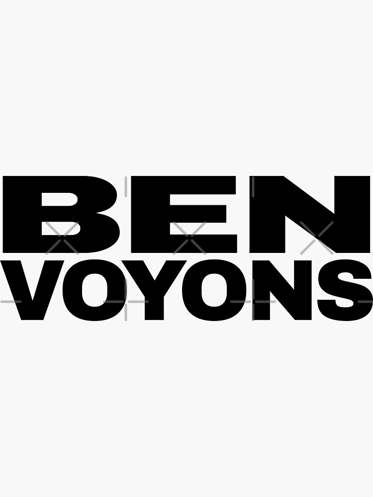 Sticker « BEN VOYONS », par guerill-art | Redbubble