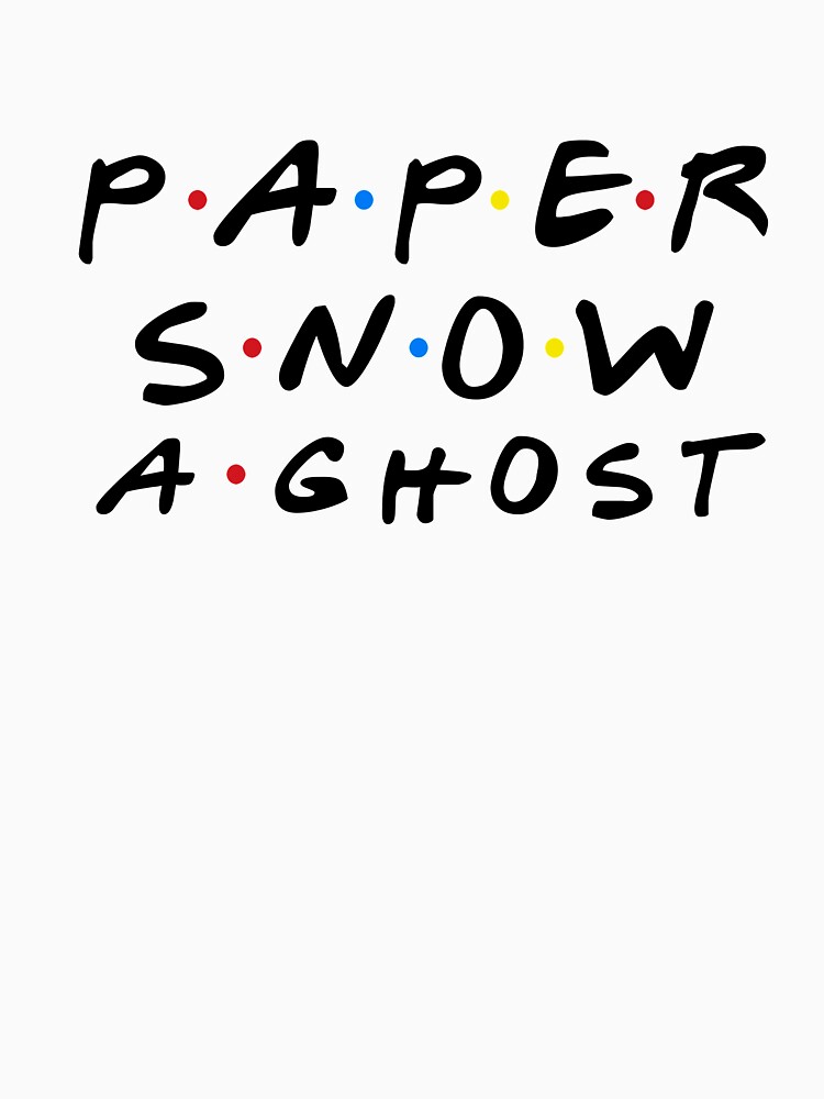 "PAPER SNOW A GHOST" T-shirt for Sale by funkythings | Redbubble ...