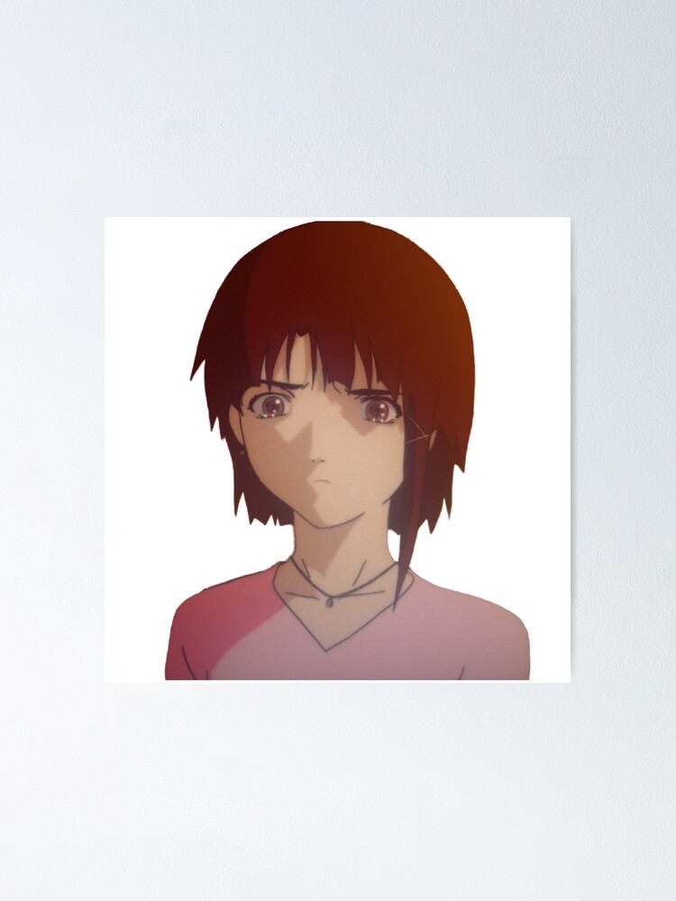 "lain sad" Poster for Sale by snailhunter66 | Redbubble