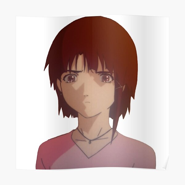 "lain sad" Poster for Sale by snailhunter66 | Redbubble