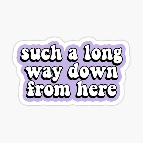 "Long Way Down One Direction" Sticker for Sale by RafaTakami | Redbubble