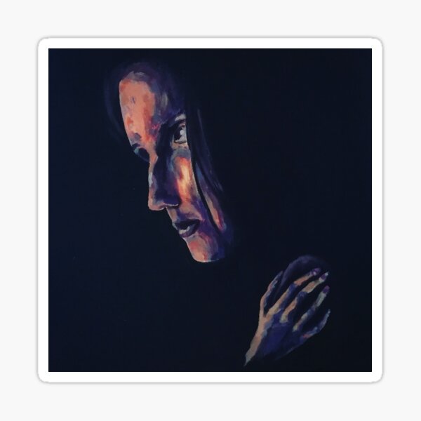 "Ominous Selfportrait" Sticker for Sale by ilfy | Redbubble