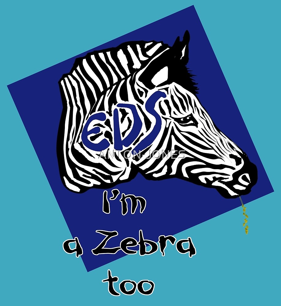 "Ehlers-Danlos Syndrome - EDS - Zebra with Straw 1" by ANTON-JONES ...