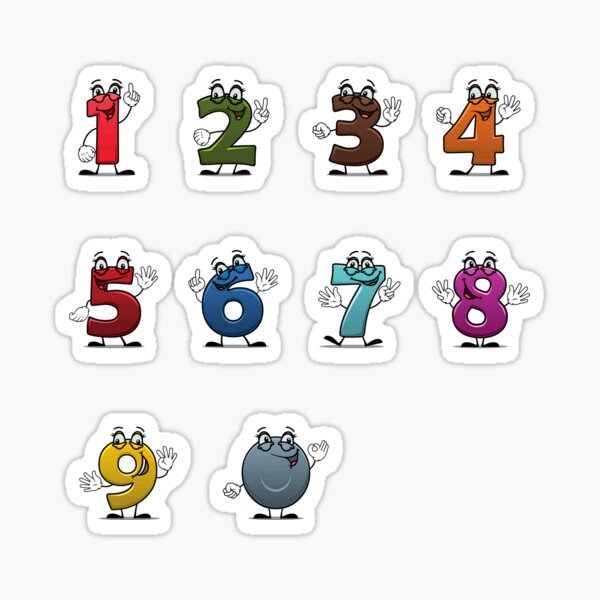 "Numberblocks Funny Hands Dancing For Kids" Sticker for Sale by ...