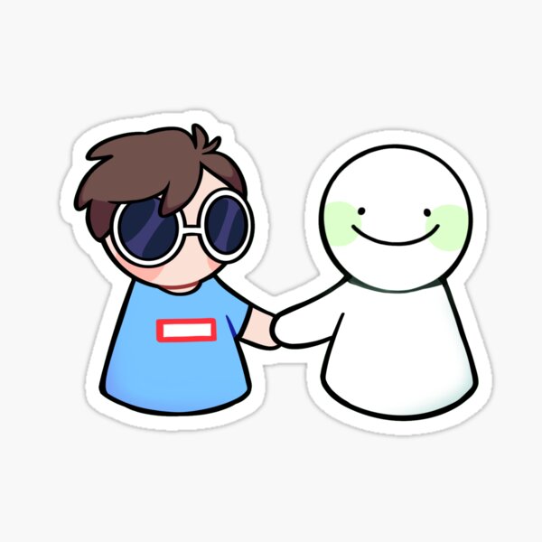"Blob Dream and George" Sticker for Sale by pockkii | Redbubble