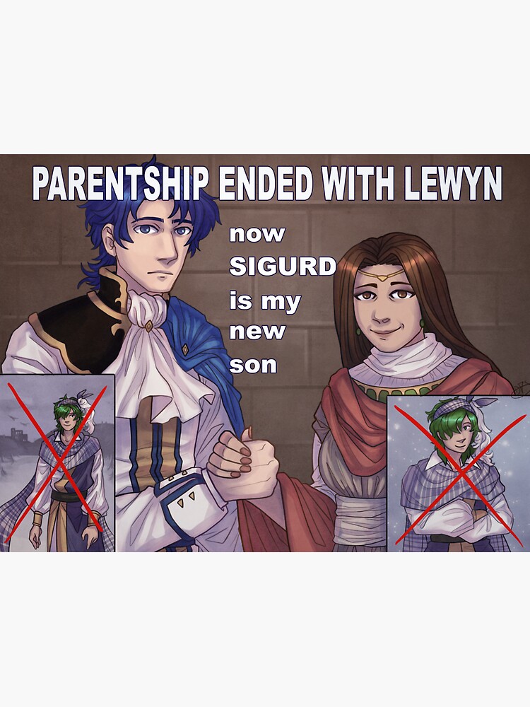 "Parentship Ended with Lewyn" Sticker for Sale by dt75 | Redbubble