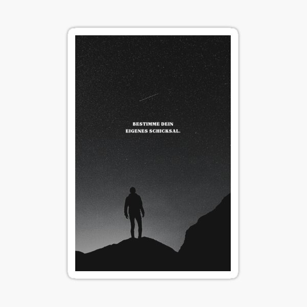 "Determine your own destiny" Sticker for Sale by ByDironex | Redbubble