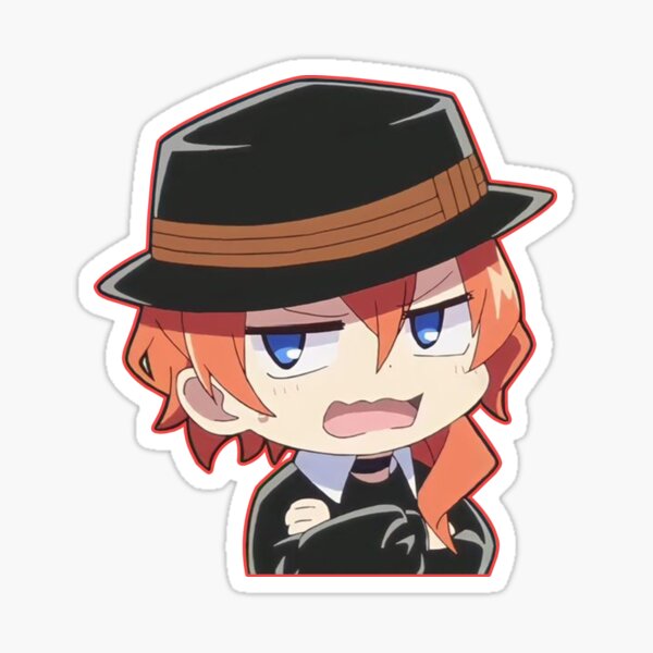 "Chuuya Nakahara | Bungo Stray Dogs" Sticker for Sale by KyasutoNaito ...