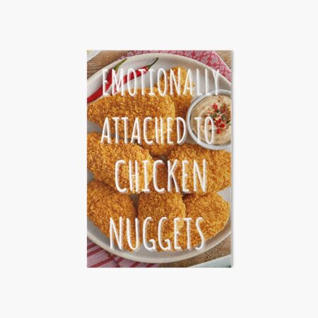 " Funny chicken nuggets quotes, chicken nuggets" Art Board Print for ...