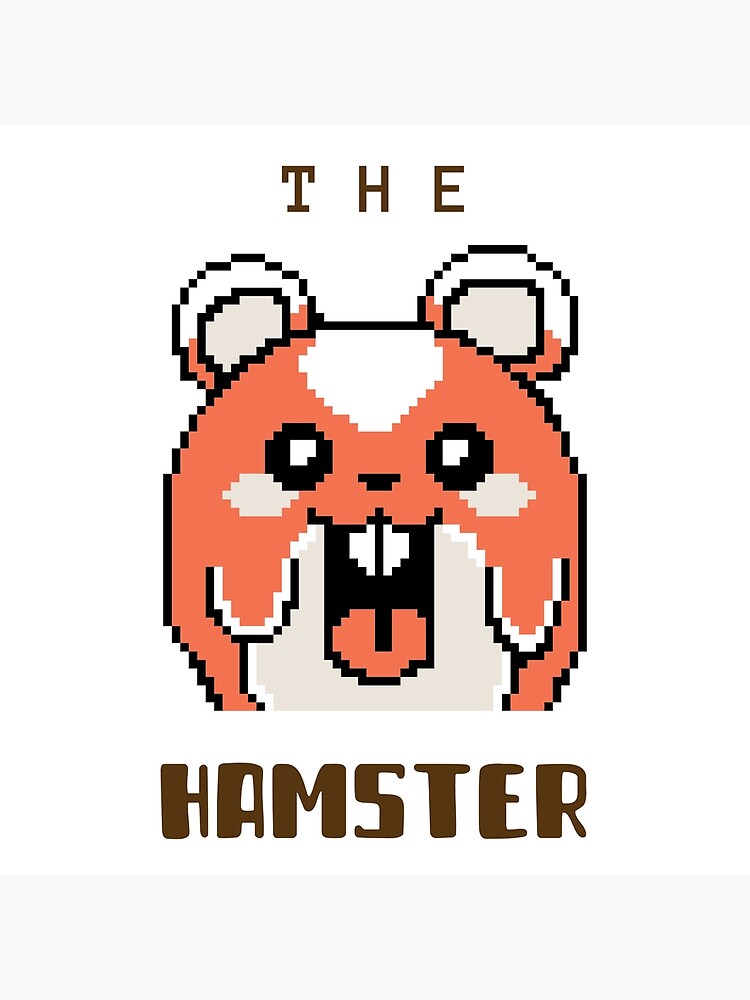 "THE HAMSTER arcade retro 8 bit pixel art" Art Print for Sale by ...