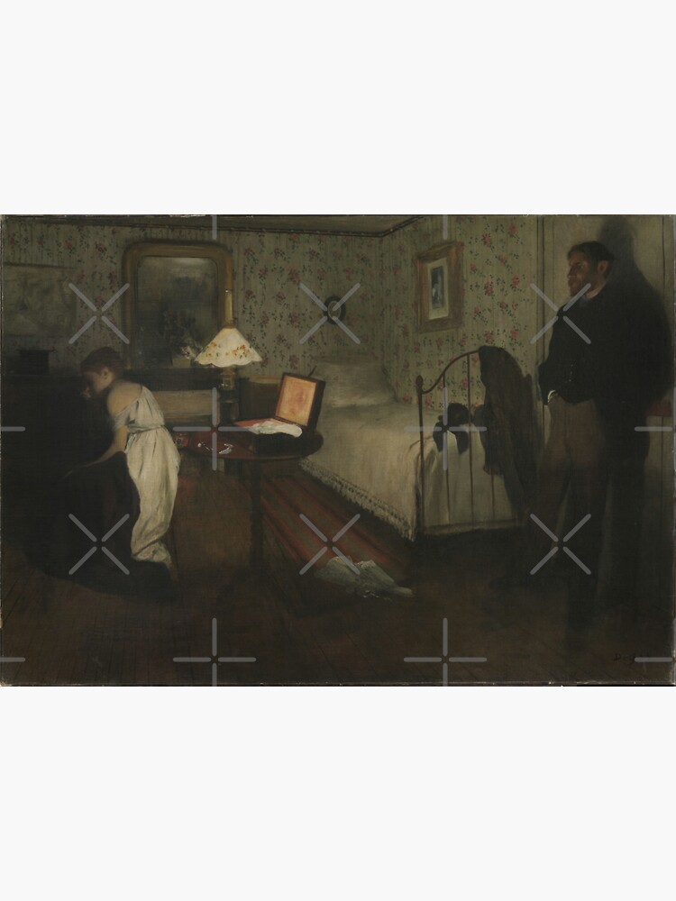 "Edgar Degas "Interior"" Sticker by sunny-007 | Redbubble