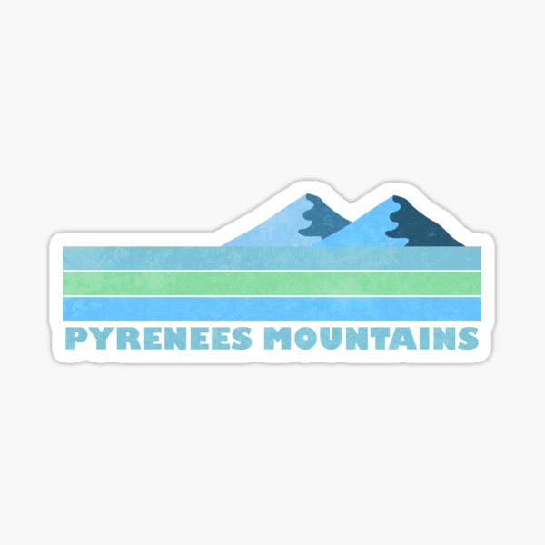 "Pyrenees Mountains" Sticker for Sale by Madhoun-Shop | Redbubble