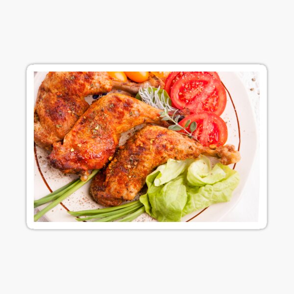 "Roasted turkey legs " Sticker for Sale by Claraveritas | Redbubble