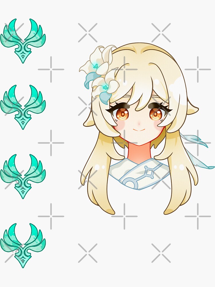 "Lumine Anemo Sticker Set - Genshin Impact" Sticker by AnnaLichter ...