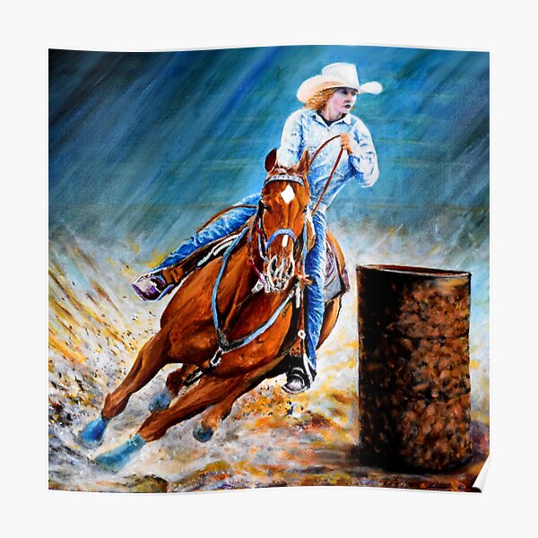 Rugs Home & Living Wall hanging Barrel Racing Horse Barrel Racing ...