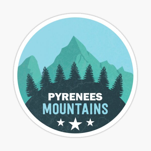 "Pyrenees Mountains" Sticker for Sale by Madhoun-Shop | Redbubble
