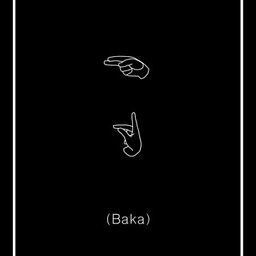 "A Silent Voice (Koe no Katachi) Baka sign" Essential T-Shirt for Sale ...