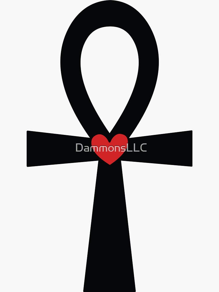 "Ankh Love 01" Sticker for Sale by DammonsLLC | Redbubble