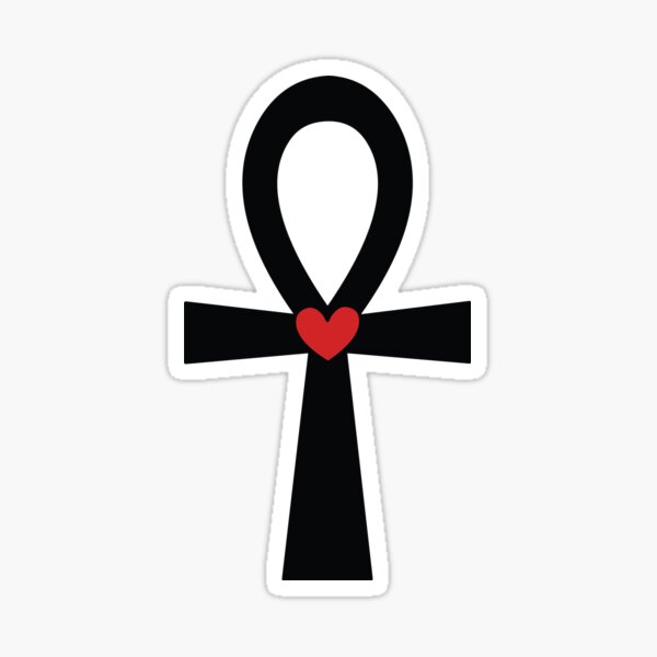 "Ankh Love 01" Sticker for Sale by DammonsLLC | Redbubble