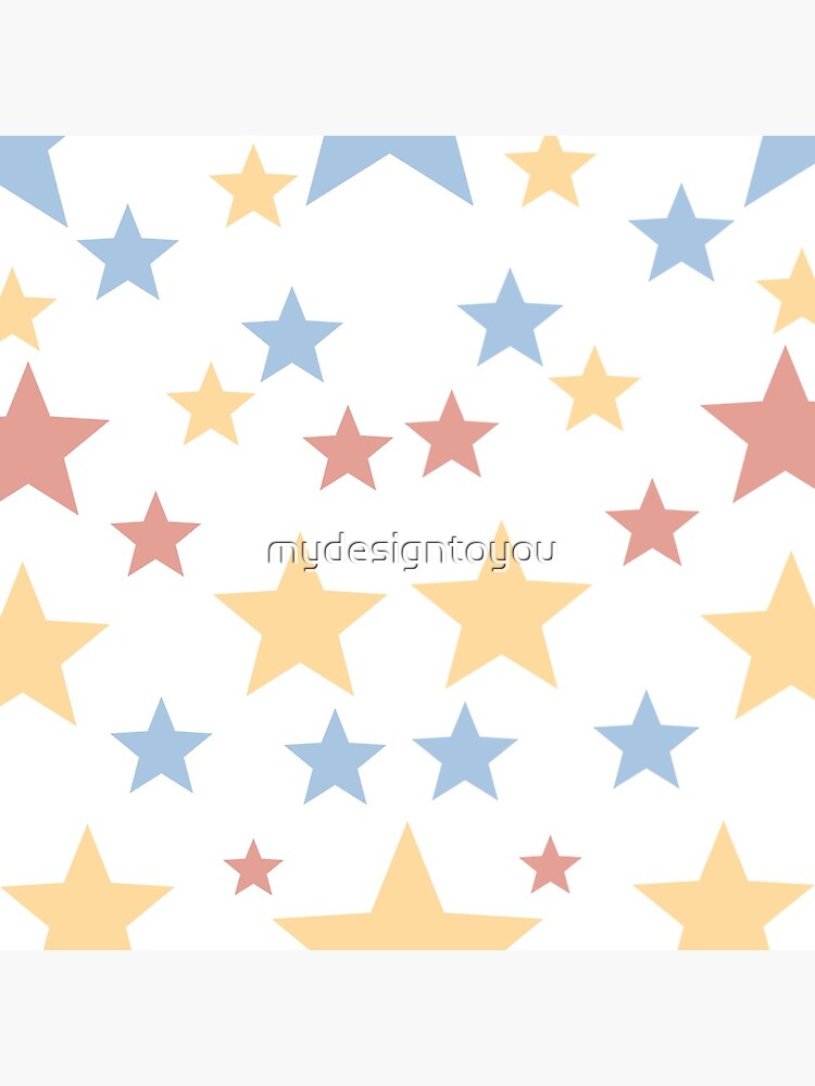 "Red, yellow, blue pastel stars " Poster by mydesigntoyou | Redbubble