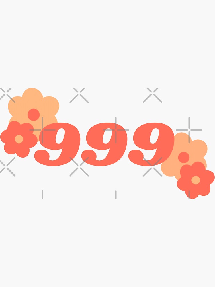 "999|Angel number|Release " Sticker for Sale by Lavannya | Redbubble