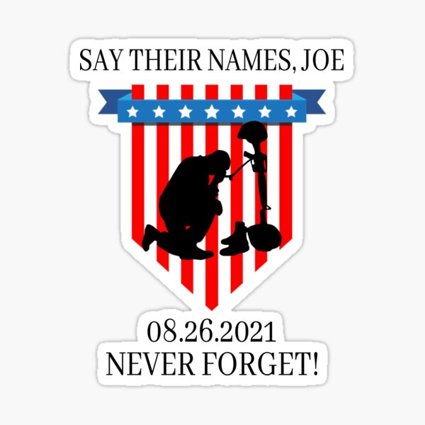 "Say Their Names Joe (2)" Sticker for Sale by MRCoopGroup | Redbubble