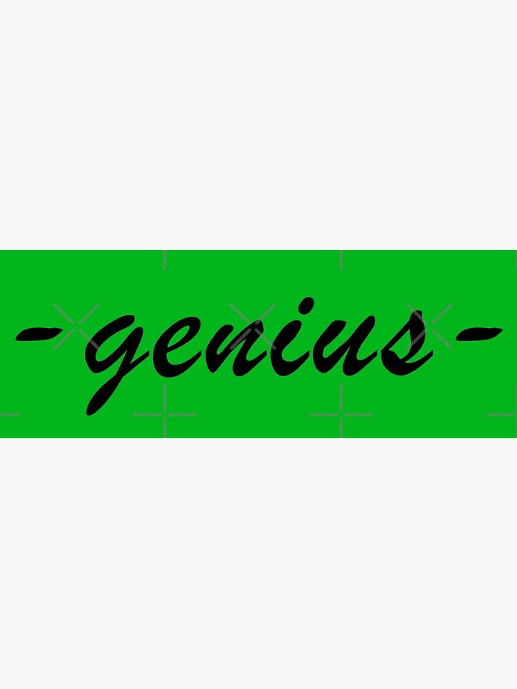 "Genius word" Poster by gmstockstudio | Redbubble