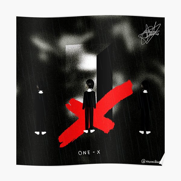 "Three days Grace - One X - Illustrated cover art " Poster for Sale by ...