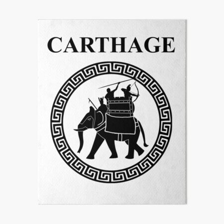 "Ancient Carthage Hannibal War Elephant" Art Board Print for Sale by ...