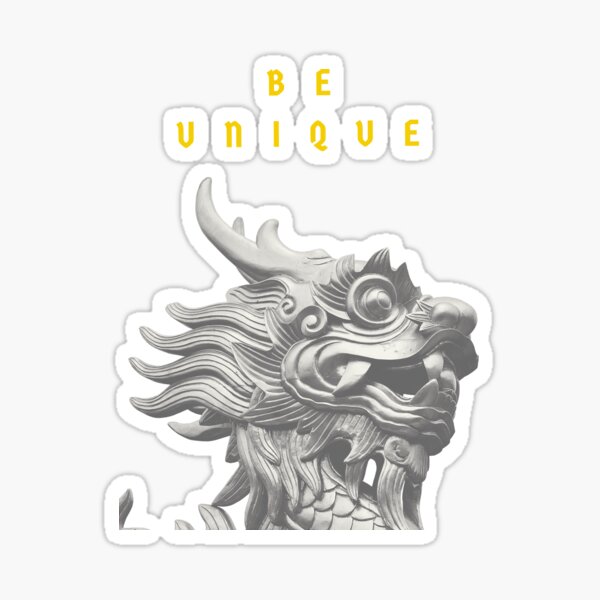 "Be unique" Sticker for Sale by Strale25kv | Redbubble
